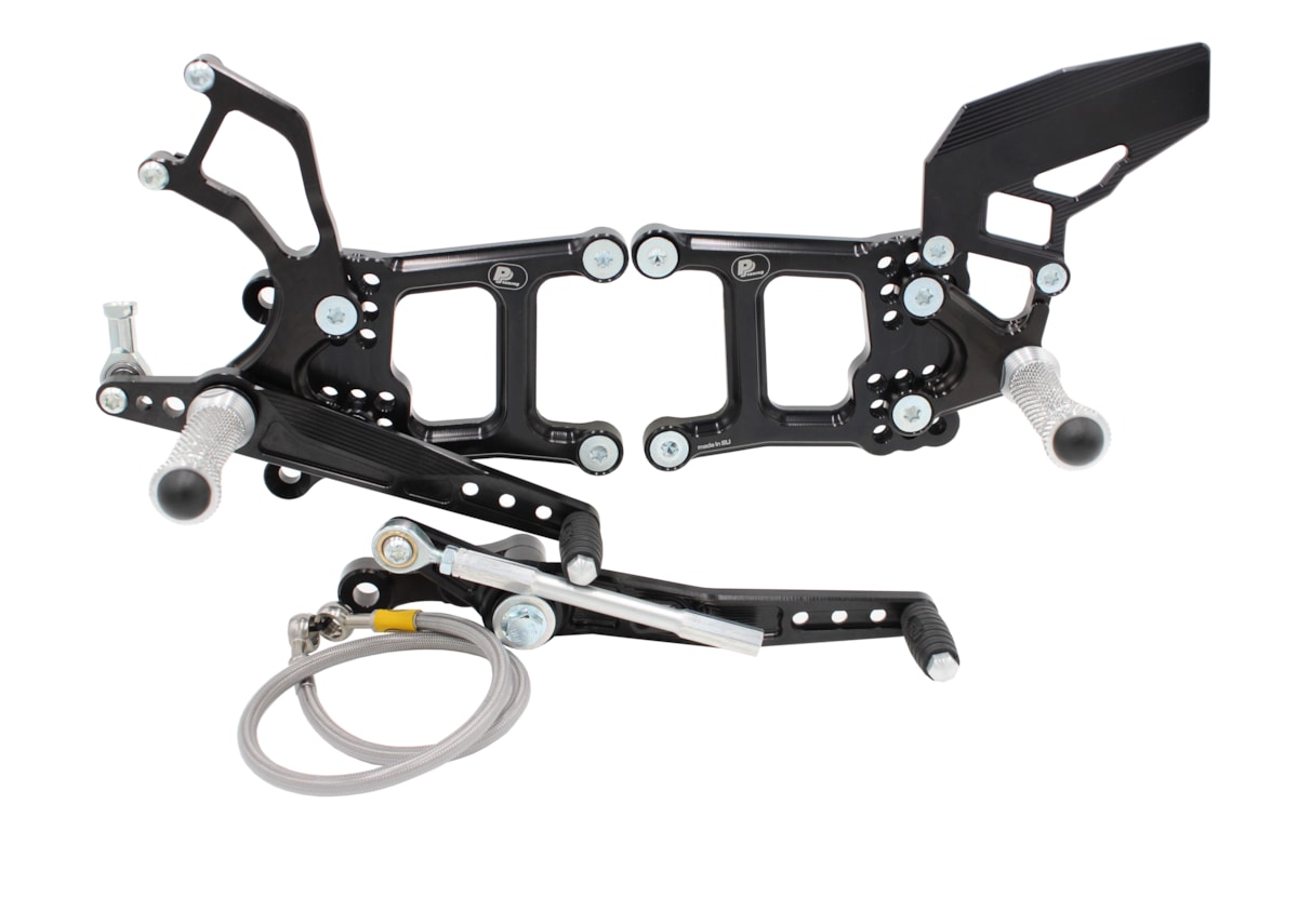 Rearset Yamaha R1 (2015-2019) with reverse shifting | PP Tuning Racing ...