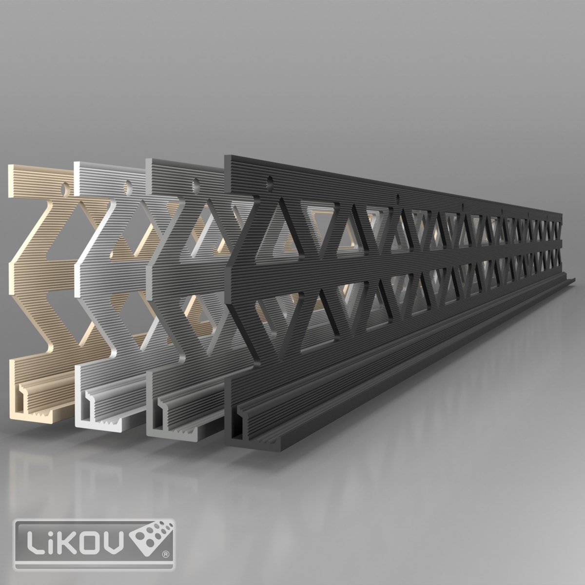 P-U PVC COLOR Abschlussprofil | LIKOV