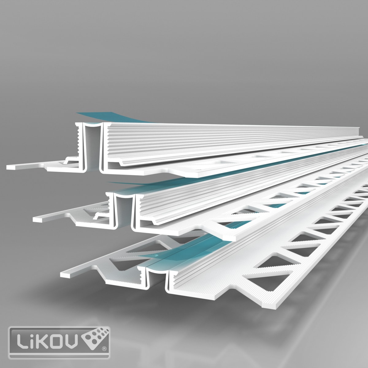 PD-LI PVC lišta dilatační univerzální 2D | LIKOV